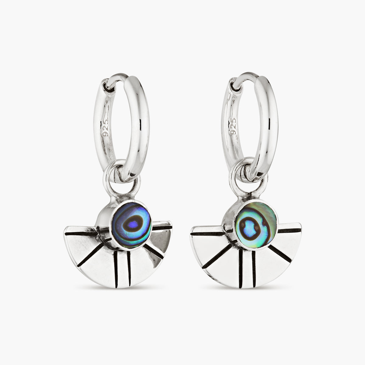 Paua Eclipse Huggies – Embella Jewellery