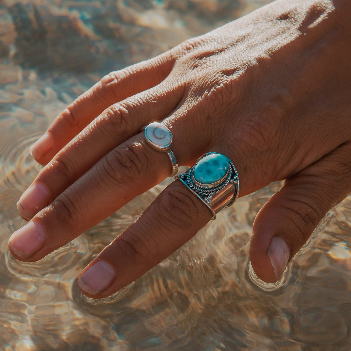 Buy Periwinkle Shell Ring - Sterling Silver | Embella – Embella Jewellery
