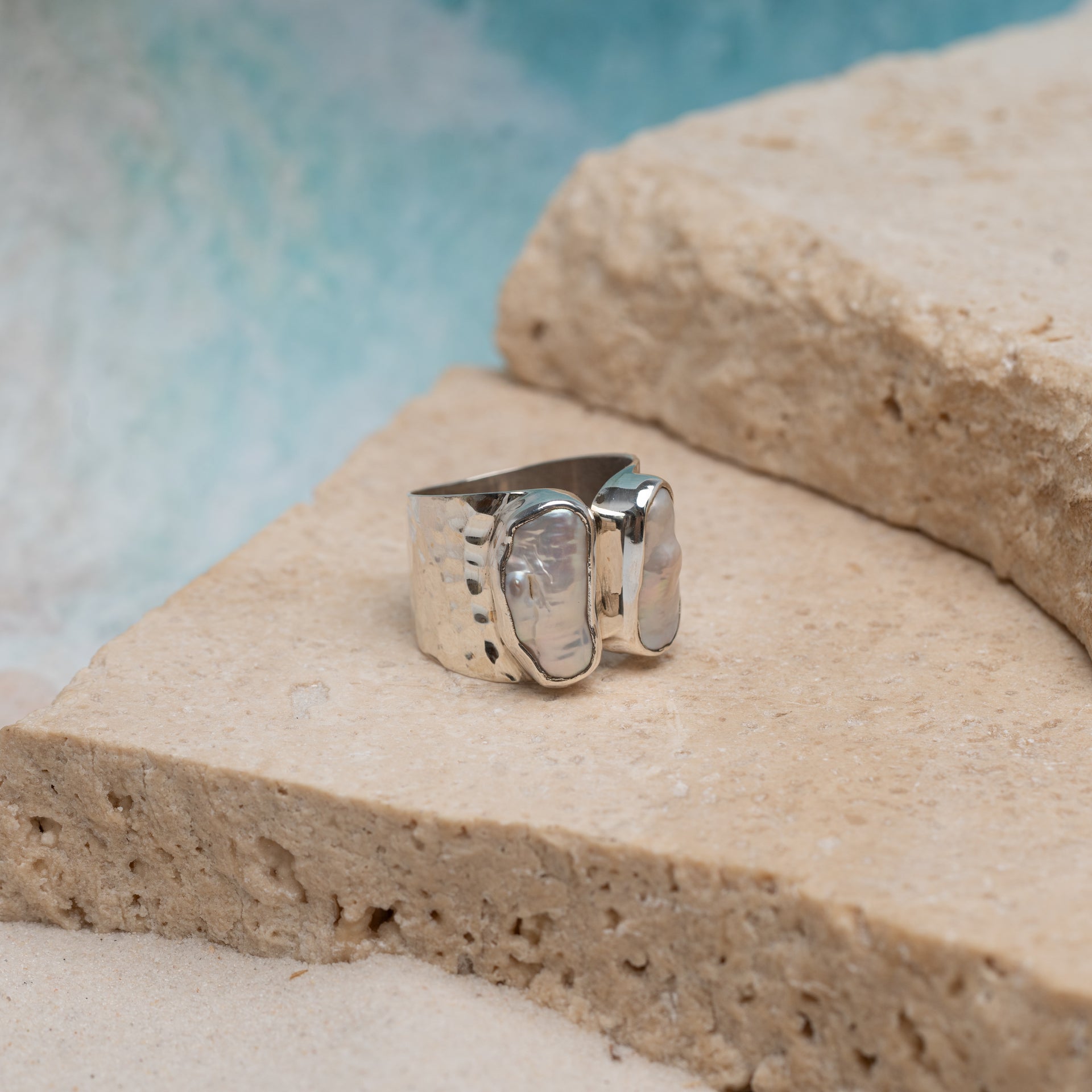 Silver Shores Pearl Ring – Embella Jewellery