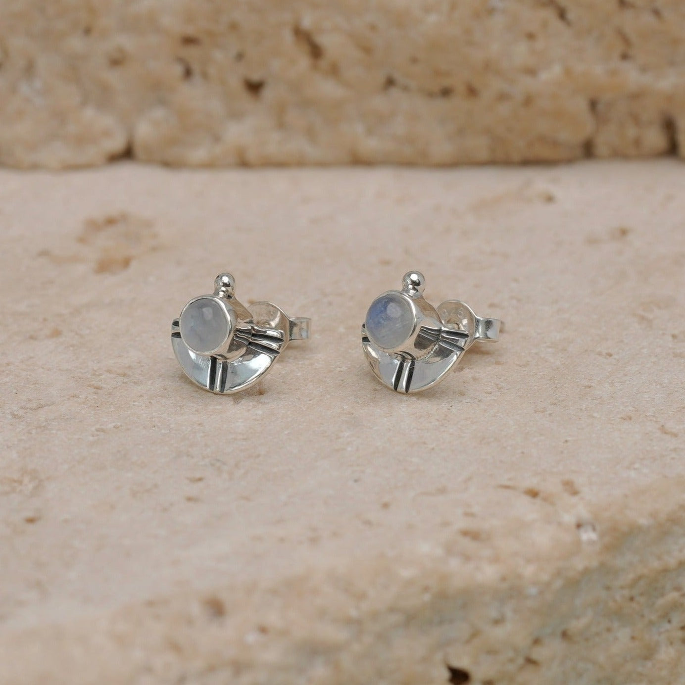 Embella Moonstone Eclipse Studs